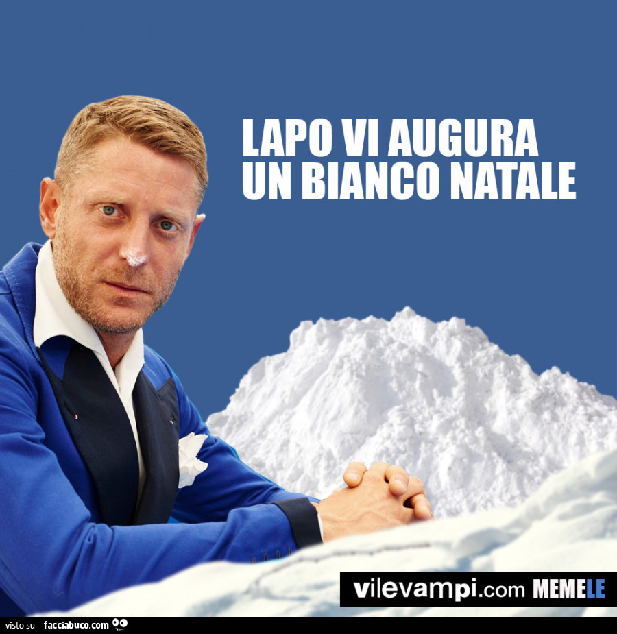 Lapo vi augura un bianco natale - Facciabuco.com