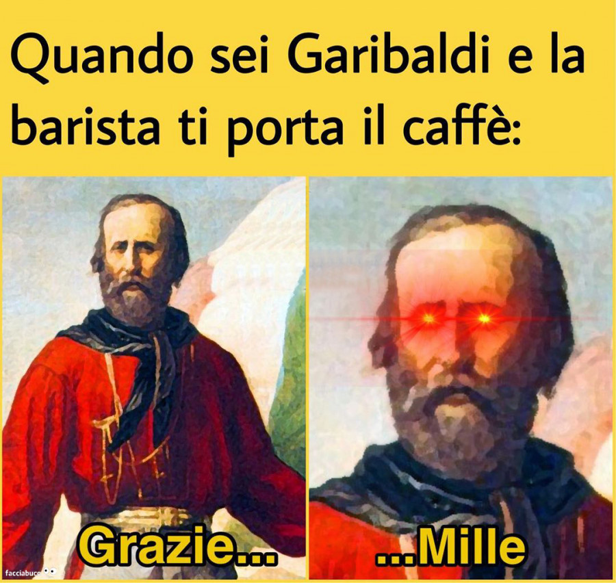 Tutti i meme su Giuseppe Garibaldi - Facciabuco.com