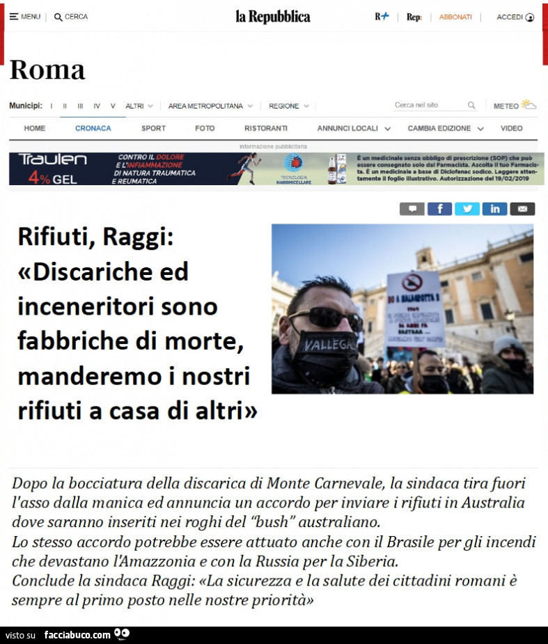 Tutti i meme su Virginia Raggi - Facciabuco.com